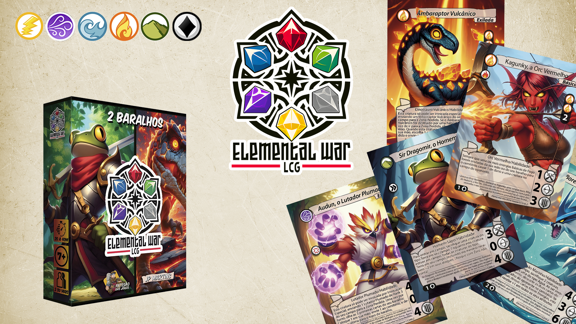 MeepleStarter | Elemental War - Card Game